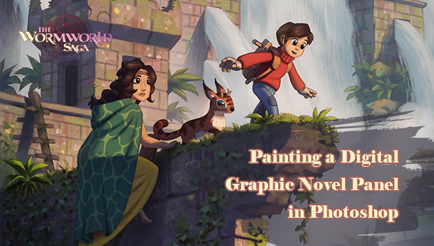 Wingfox Painting A Digital Graphic Novel Panel In Photoshop Yiihuu cc