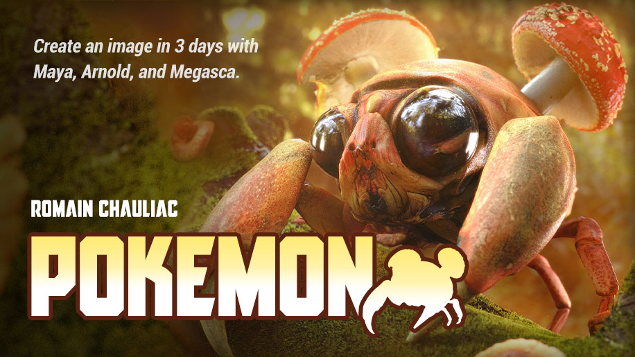 wingfox|Pokemon-Create an Image in 3 days with Maya, Arnold, and ...