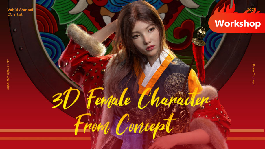 wingfox|3D Female Character From Concept_Yiihuu.cc