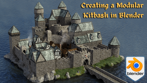 wingfox|Creating a Modular Kitbash in Blender_Yiihuu.cc