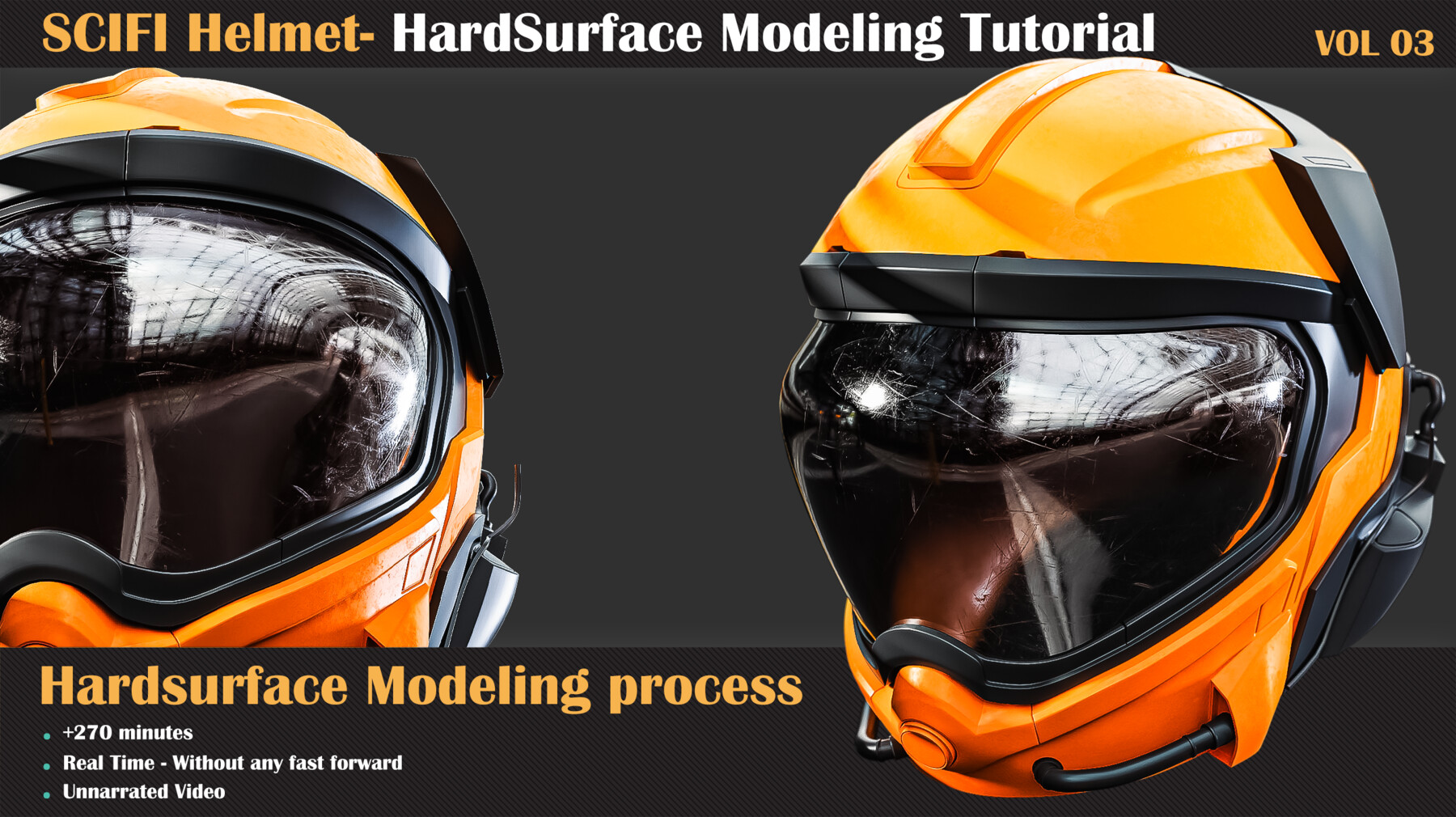 wingfox|Hardsurface Tutorial Collection Vol3 - Scifi Helmet_Yiihuu.cc