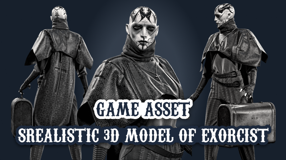 wingfox|Realistic 3D model of Exorcist [Game Asset]_Yiihuu.cc