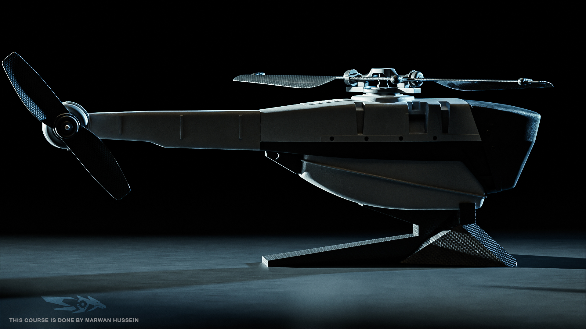 wingfox|BLENDER: Learn how to create the military Black Hornet drone ...