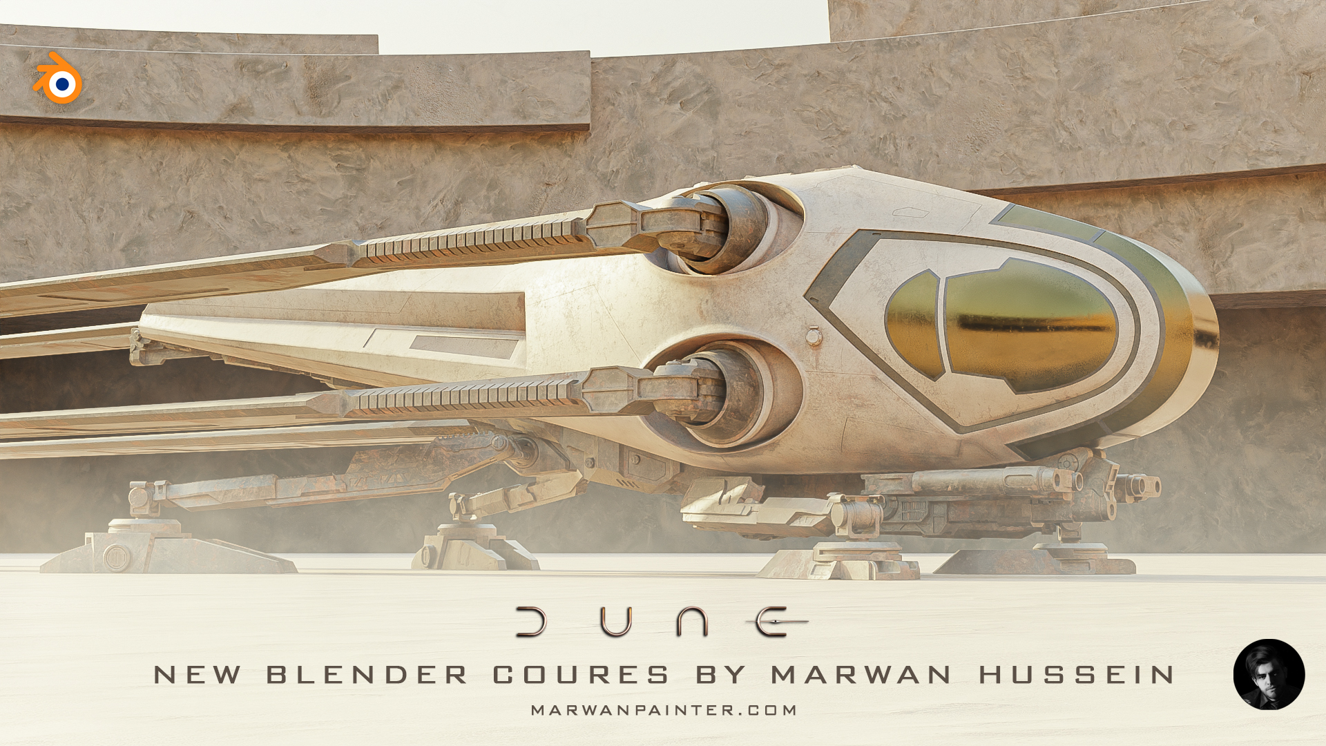 wingfox|BLENDER: Creating the Dune Ornithopter from start to finish_Yiihuu.cc