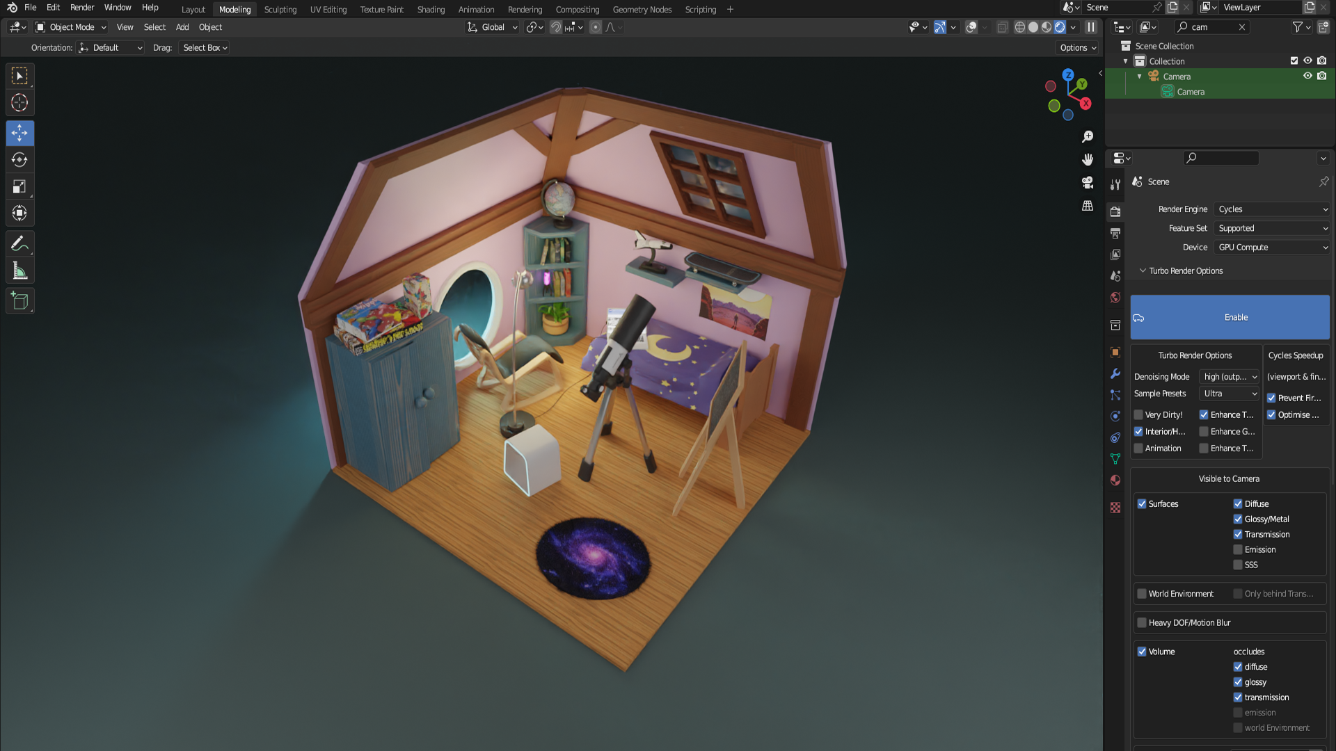 wingfox|Mastering the Art of Isometric Room Design in Blender 3_Yiihuu.cc