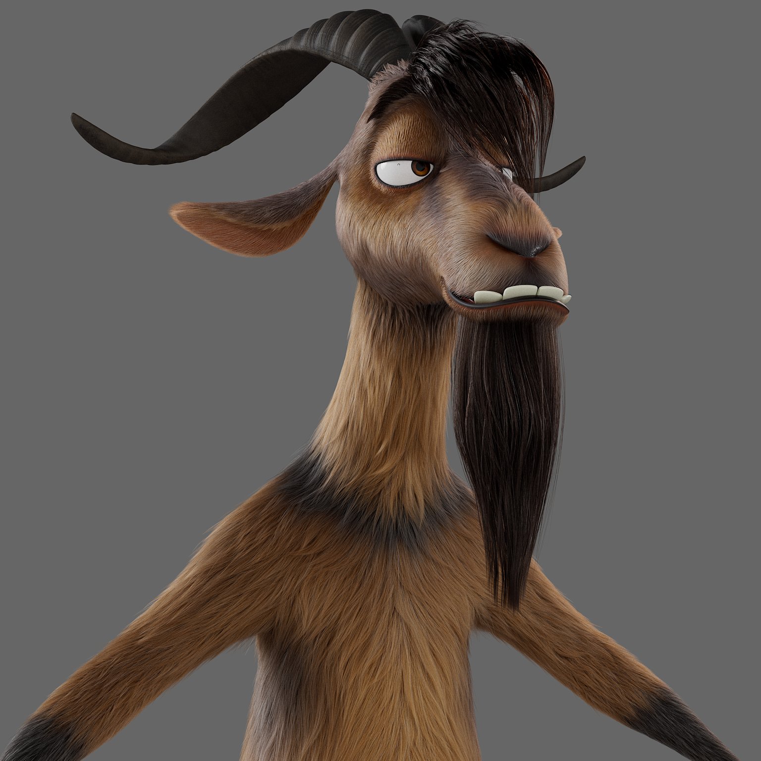 wingfox|Creating a stylized rock star goat character_Yiihuu.cc