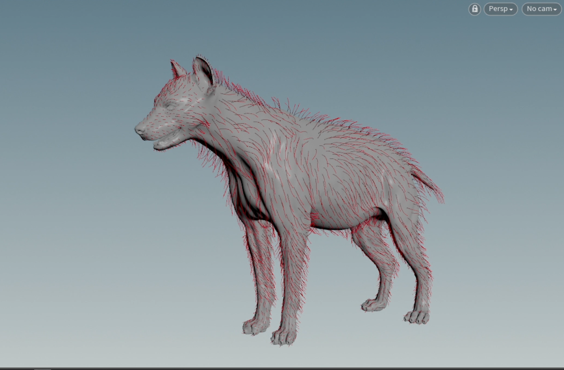 wingfox|Hyena Groom Techniques in Houdini_Yiihuu.cc