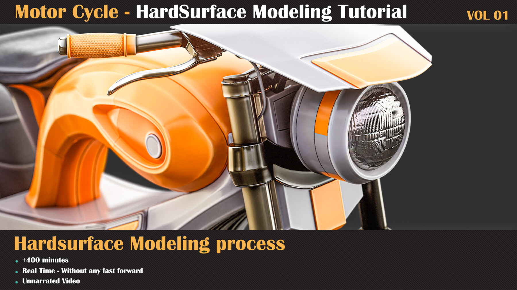 wingfox|Hard surface Tutorial Collection Vol1 - Motorcycle_Yiihuu.cc