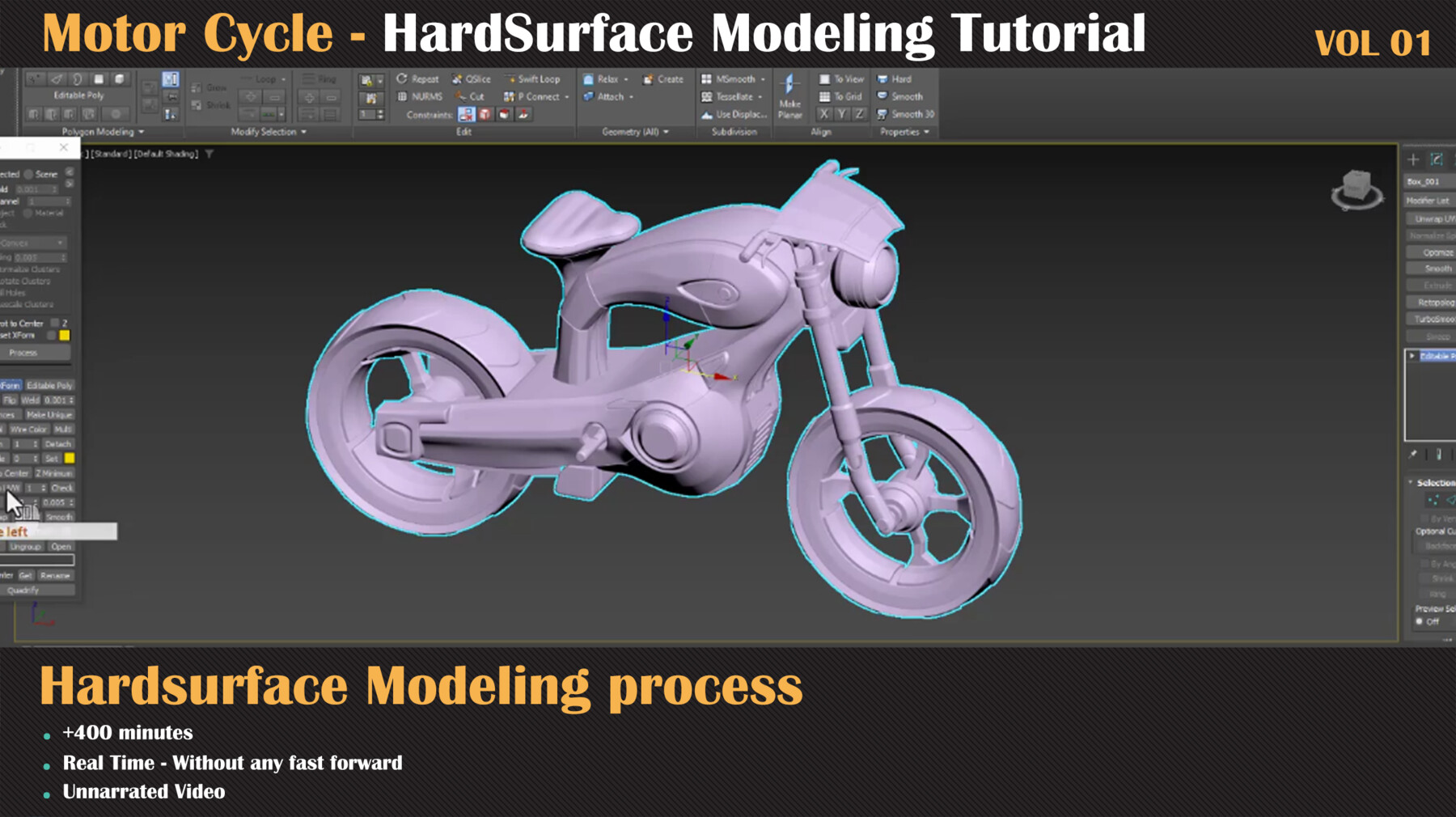 wingfox|Hard surface Tutorial Collection Vol1 - Motorcycle_Yiihuu.cc