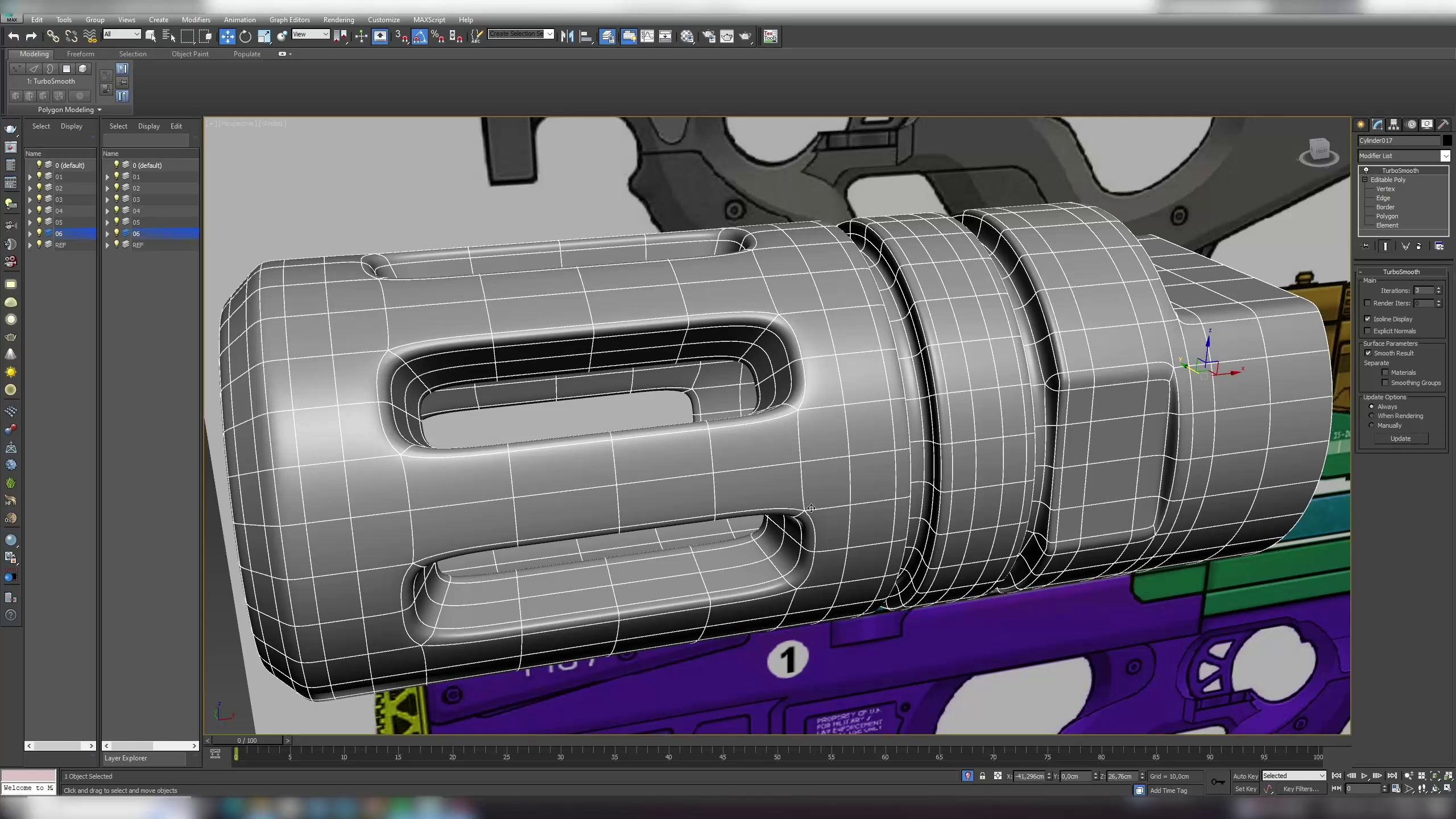 wingfox|Hard Surface Weapon Modeling with 3ds Max_Yiihuu.cc